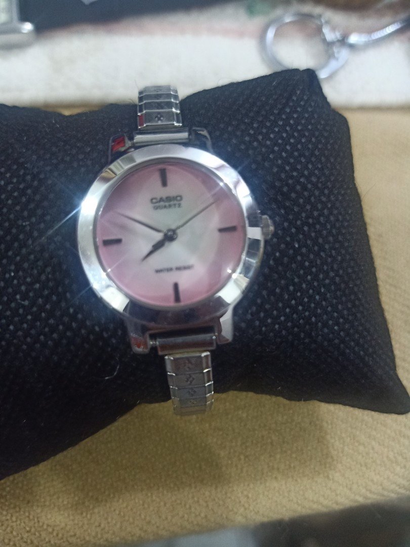 Casio pink pearl dial, Women's Fashion, Watches & Accessories, Watches ...