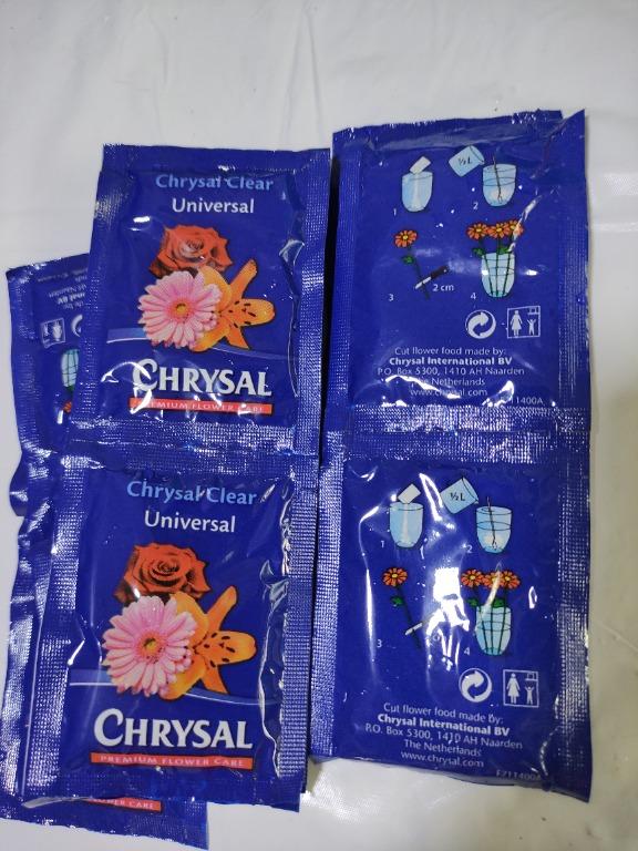 Chrysal Clear Universal Flower Care Fertilizer, Hobbies & Toys ...