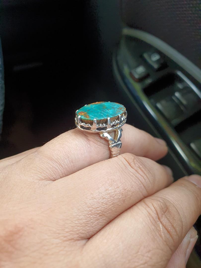 Cincin Batu Firus Iran (Neyshabur), Luxury, Accessories on Carousell