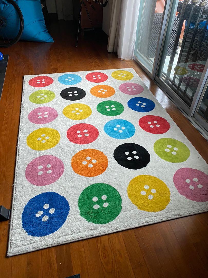 Colourful Ikea Button Rug, Babies & Kids, Baby Nursery & Kids Furniture ...