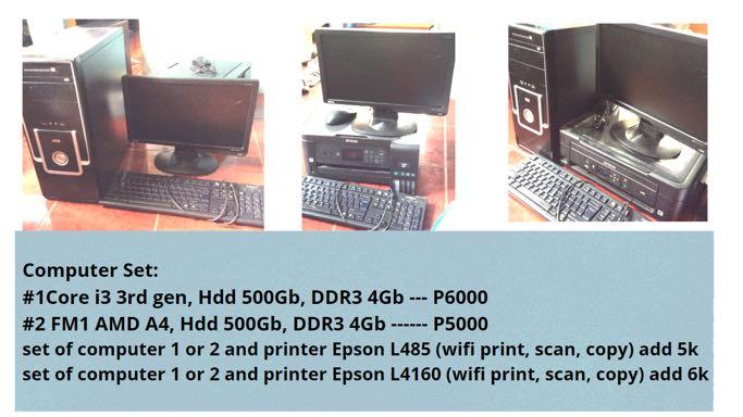 Computer & Printer & Cpu & Keyboard Bundle, Computers & Tech, Printers ...