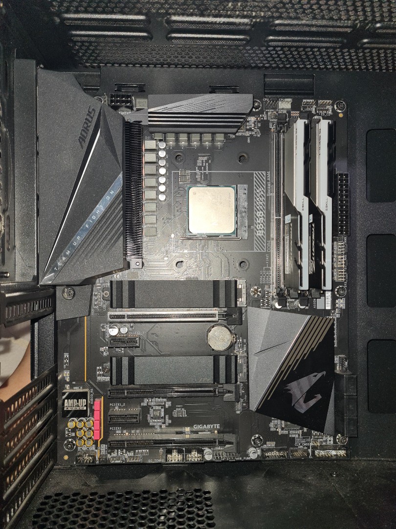 Desktop casing with MB, Ryzen 7 5800x and 16Gb trident z neo, Computers ...