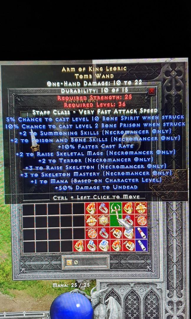 Diablo 2 Resurrected Arm Of King Wand Necro, Video Gaming, Gaming ...