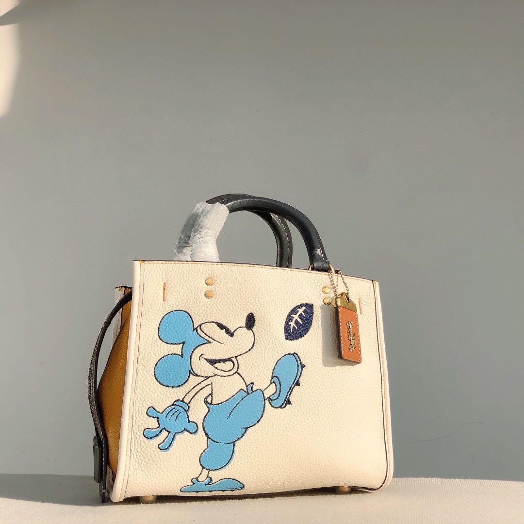 DISNEY X COACH ROGUE 25 WITH MICKEY MOUSE, Women's Fashion, Bags ...