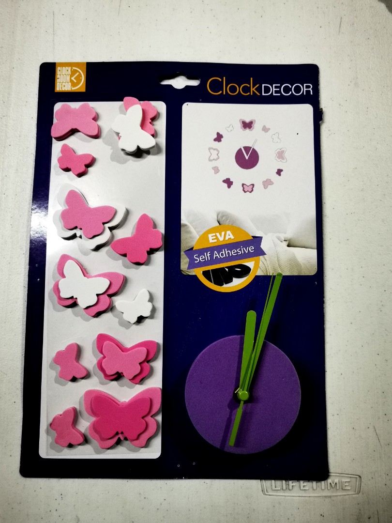 DIY Kid's Room Clock Decor Foam, Furniture & Home Living, Home Decor ...