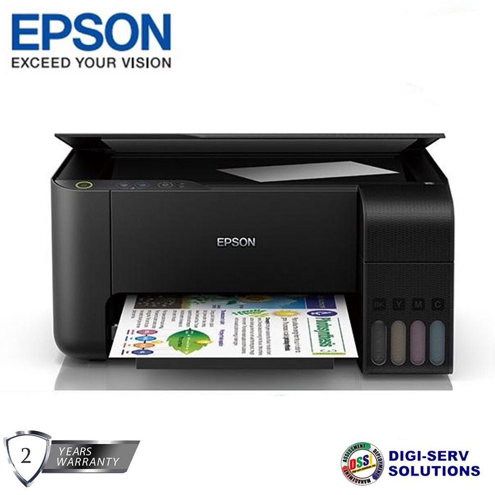 Epson L3110 EcoTank 3-in-1 Colored InkJet Printer (with 1 set BCYM ...