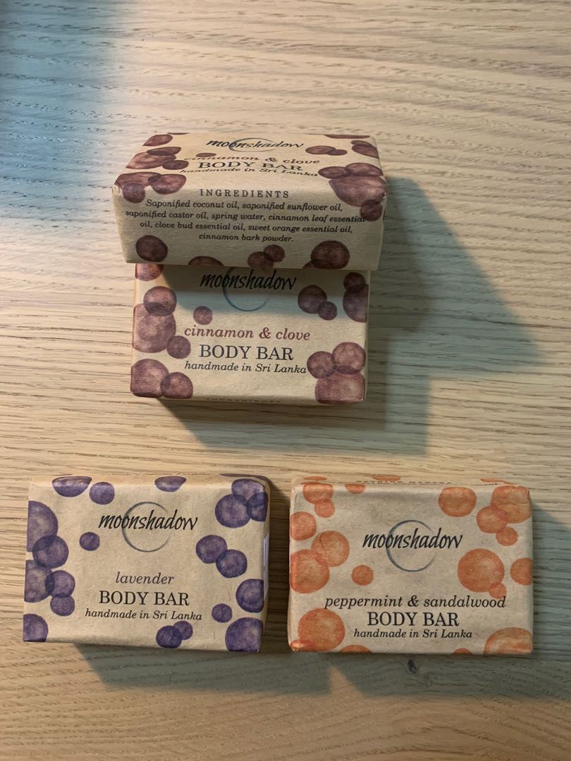 Four soap body bars from Sri Lanka, Beauty & Personal Care, Bath & Body ...