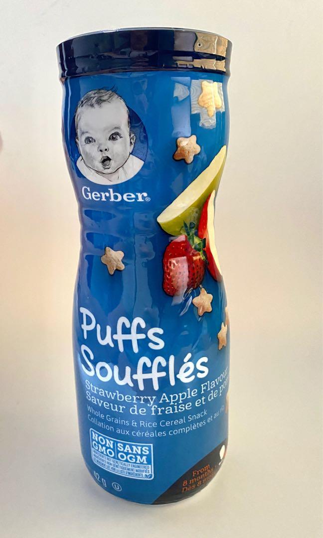 Gerber Puffs Whole Grains & Rice Cereal Snack 42 g, Babies & Kids ...