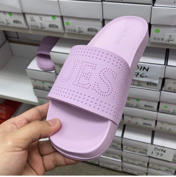 Guess Slides for Women, Women's Fashion, Footwear, Flats & Sandals on ...