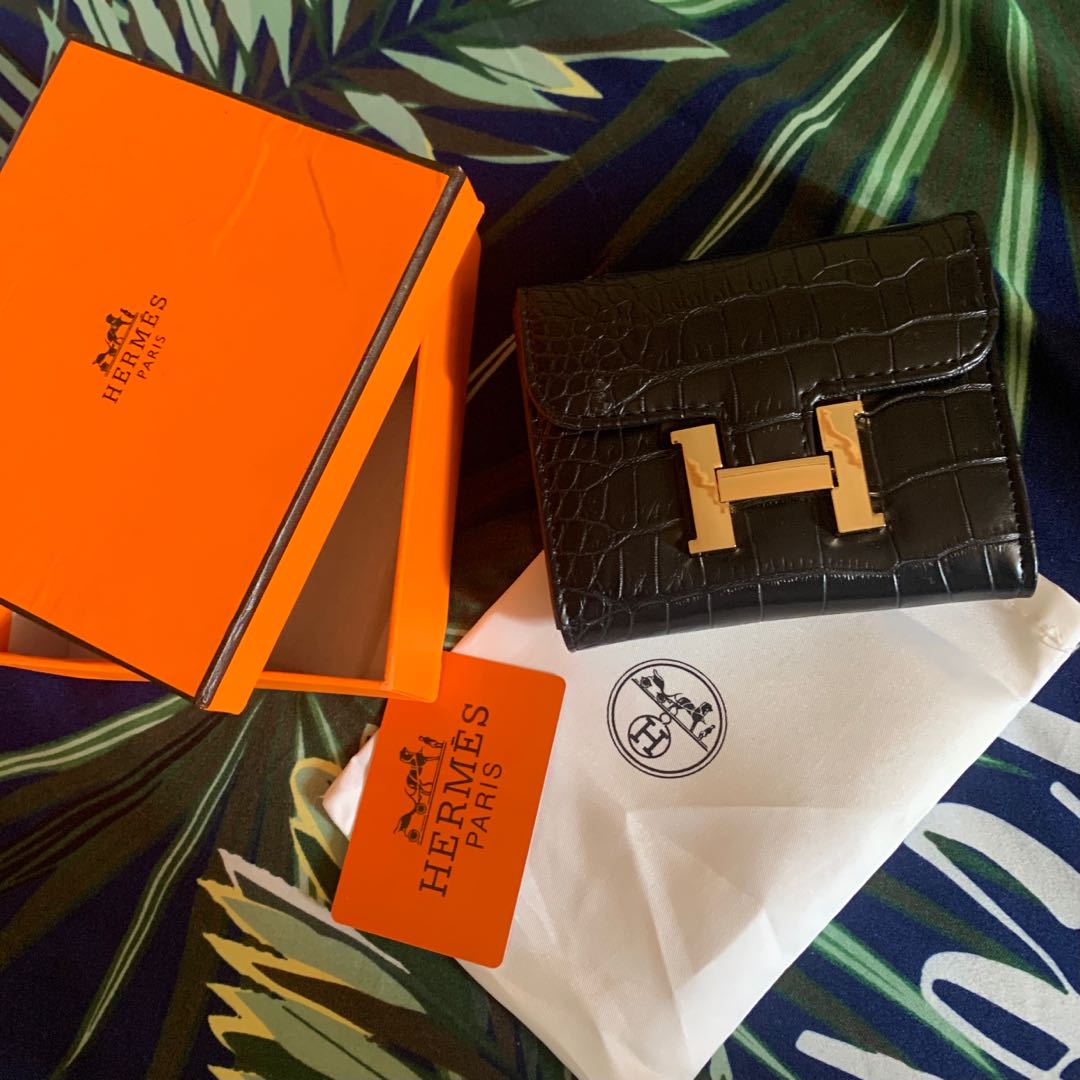 HERMES COMPACT WALLET, Luxury, Bags & Wallets on Carousell