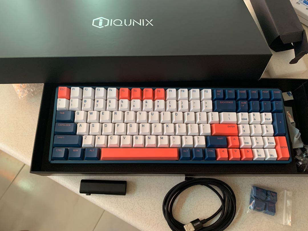 IQUNIX F96 Wireless Bluetooth Mechanical Keyboard (Coral Sea) RGB ...