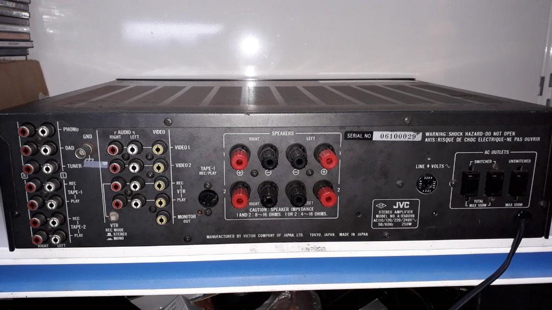 JVC A-X500V Stereo integrated amplifier, Audio, Soundbars, Speakers ...