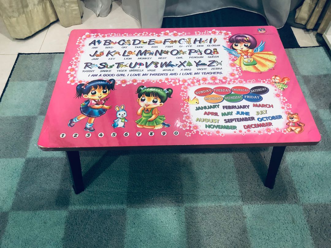 Kids learning table , kids study table , foldable table , kids play ...