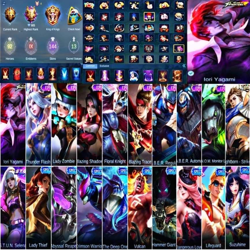 KOF Chou x ThunderFlash Selena Mobile Legends Account, Video Gaming ...