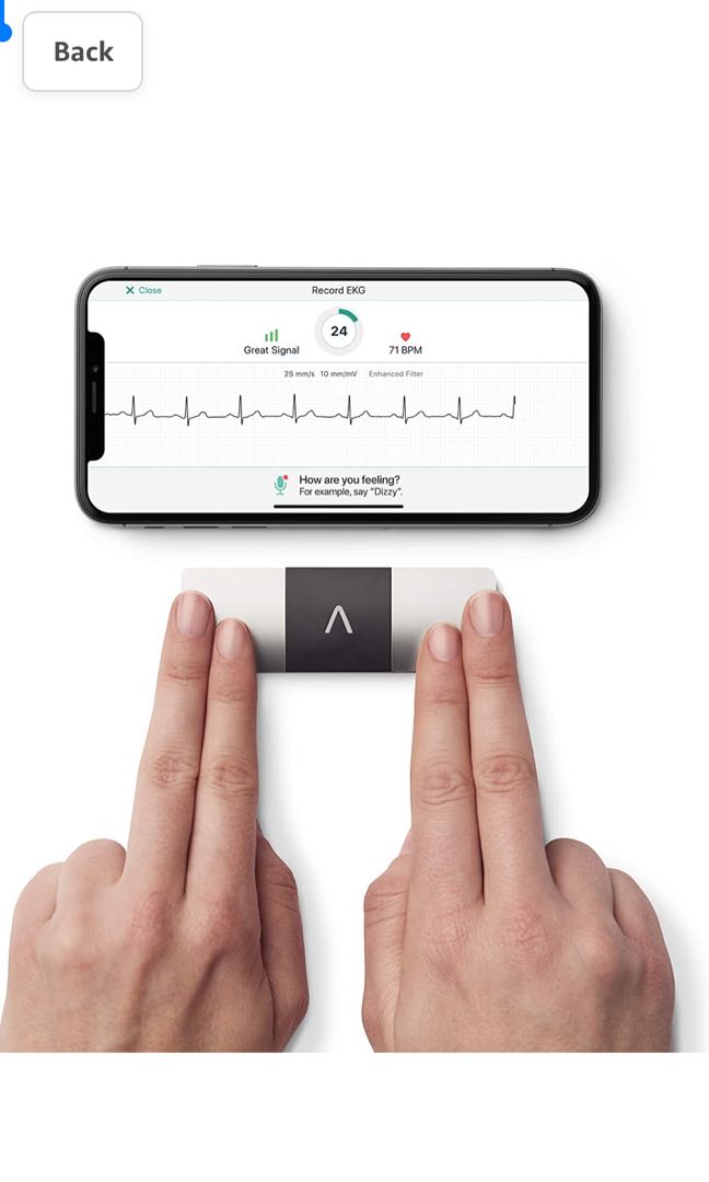 Latest AliveCor KardiaMobile 6L | FDA-Cleared | Wireless 6-Lead EKG ...
