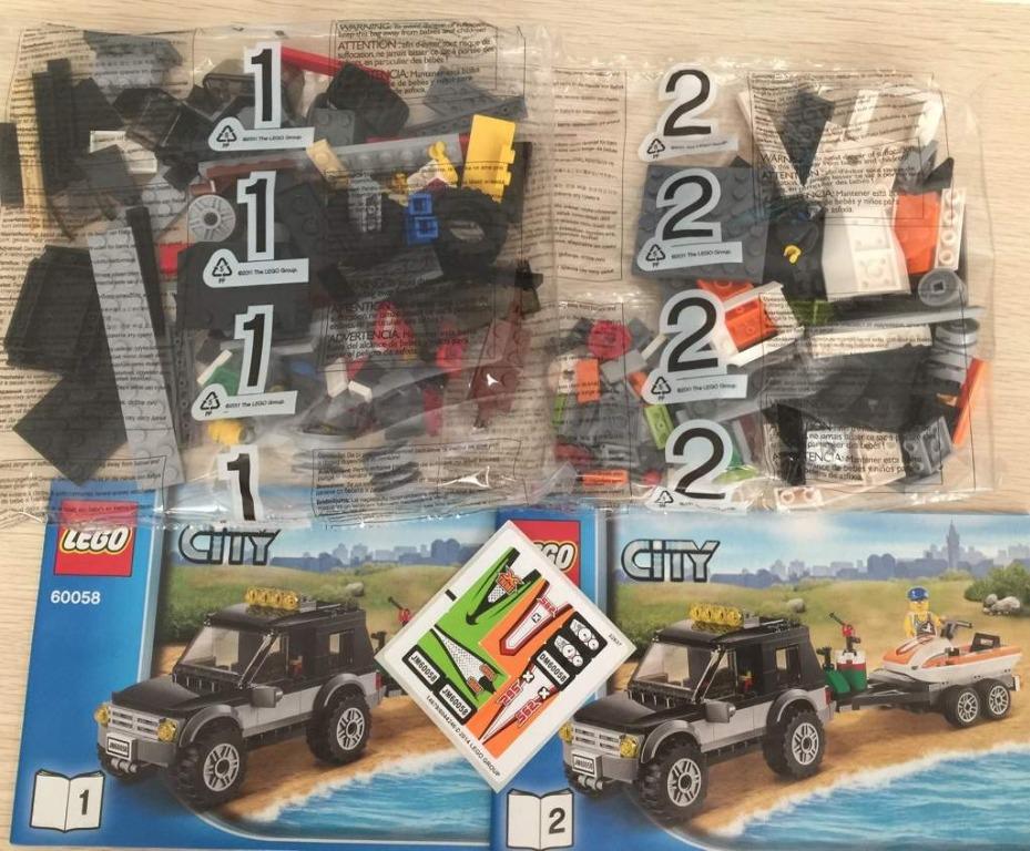 Lego City 60058 (SUV with Watercraft) - NO BOX, Hobbies & Toys, Toys ...