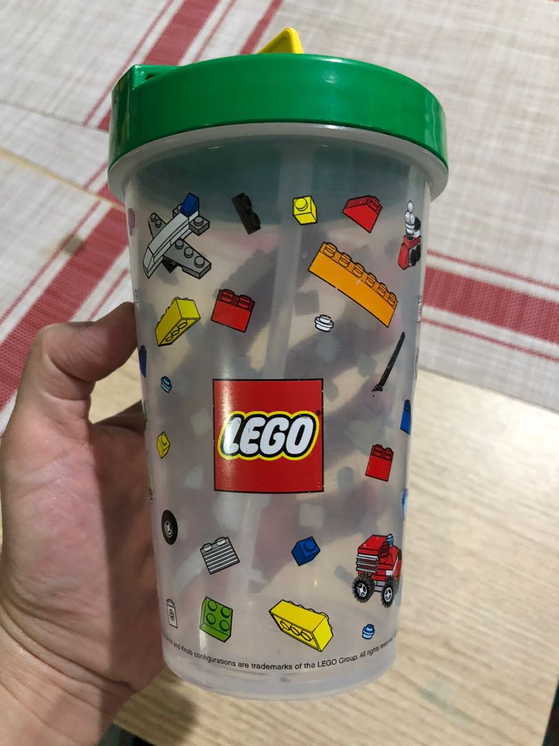 Lego authentic cup with straw, Furniture & Home Living, Kitchenware ...