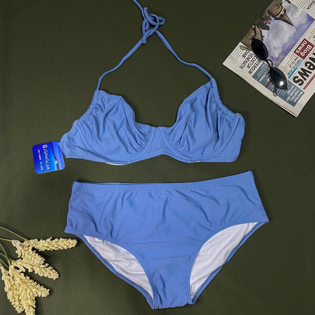 Light Blue Swimsuit, Women's Fashion, Swimwear, Bikinis & Swimsuits on ...