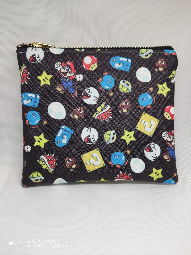 Mario themed faux leather pouch, Men's Fashion, Bags, Belt bags ...