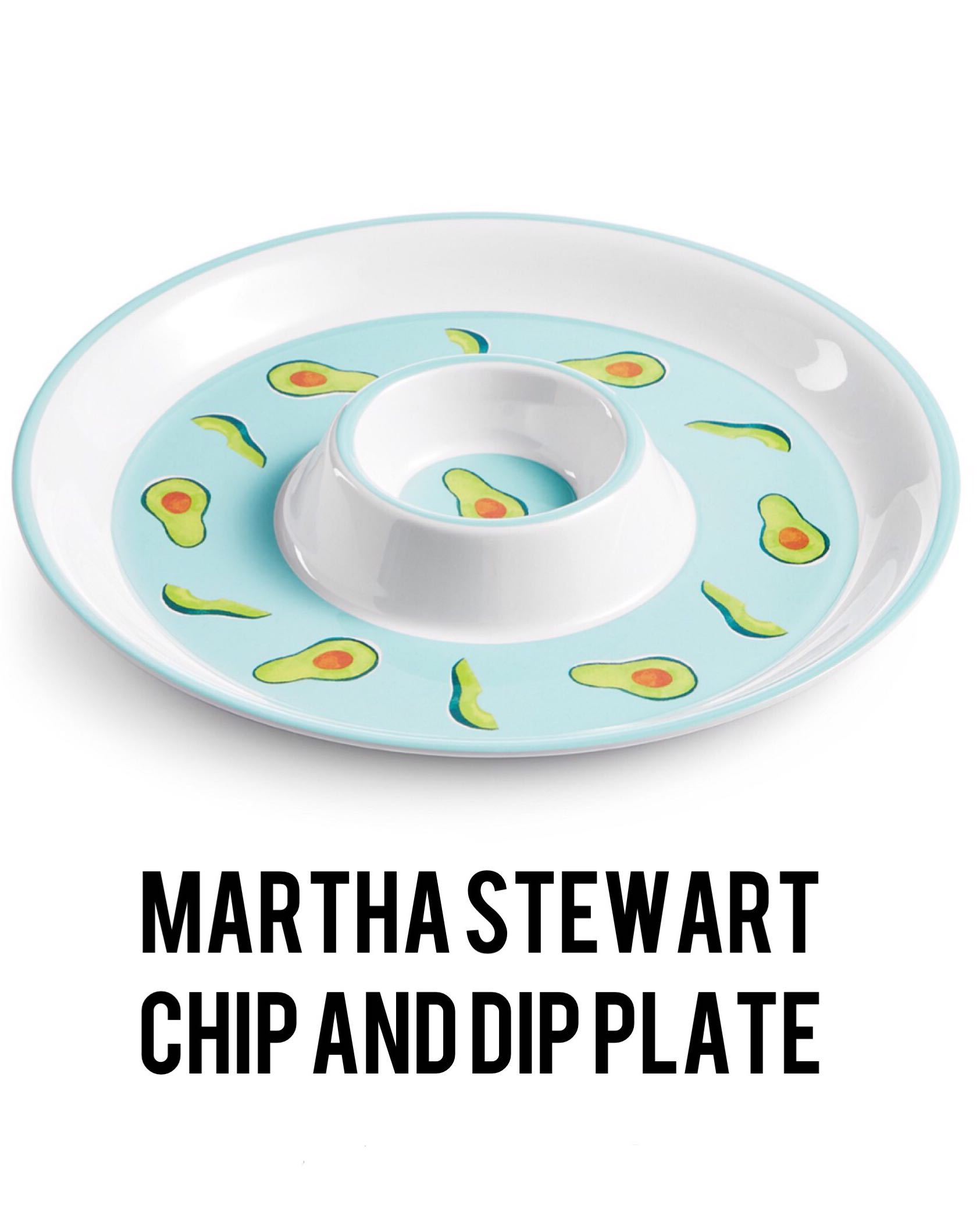 Martha Stewart Chip and Dip Pica Pica Plate, Furniture & Home Living ...