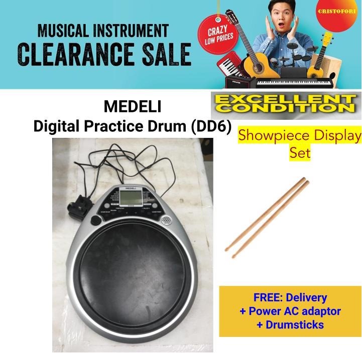 MEDELI Digital Practice Drum (Showpiece Display used set) DD6, Hobbies ...