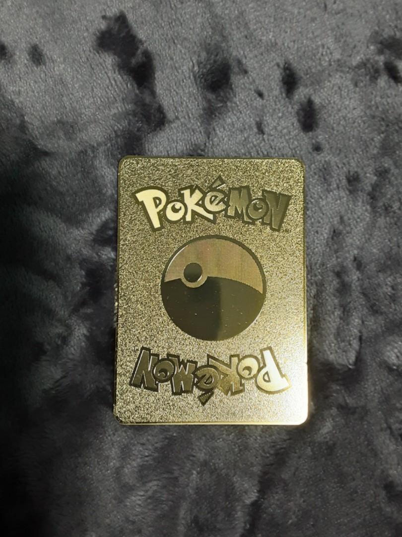 Metal pokemon card, Hobbies & Toys, Toys & Games on Carousell