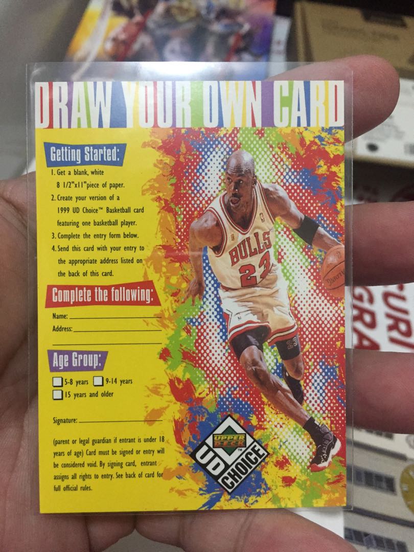 Michael Jordan Promo Card, Hobbies & Toys, Toys & Games on Carousell