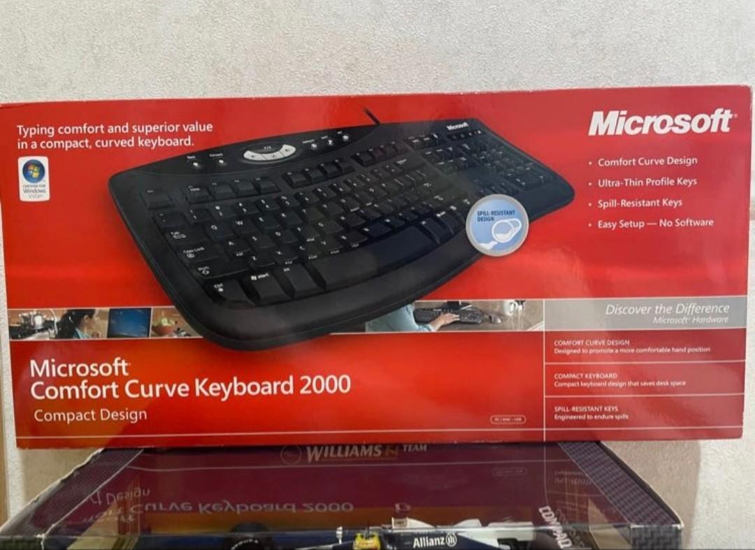 Microsoft Comfort Curve Keyboard 2000, Computers & Tech, Parts ...