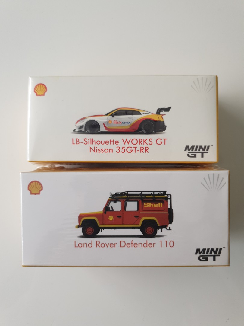 Mini GT - Shell Land Rover Defender 110 and LB-Sillhouette WORKS GT ...