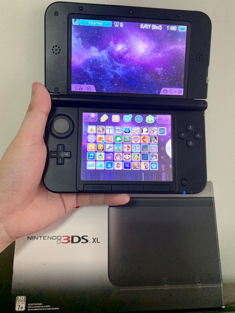 Modded Nintendo 3DS XL (Black), Video Gaming, Video Game Consoles, Nintendo on Carousell