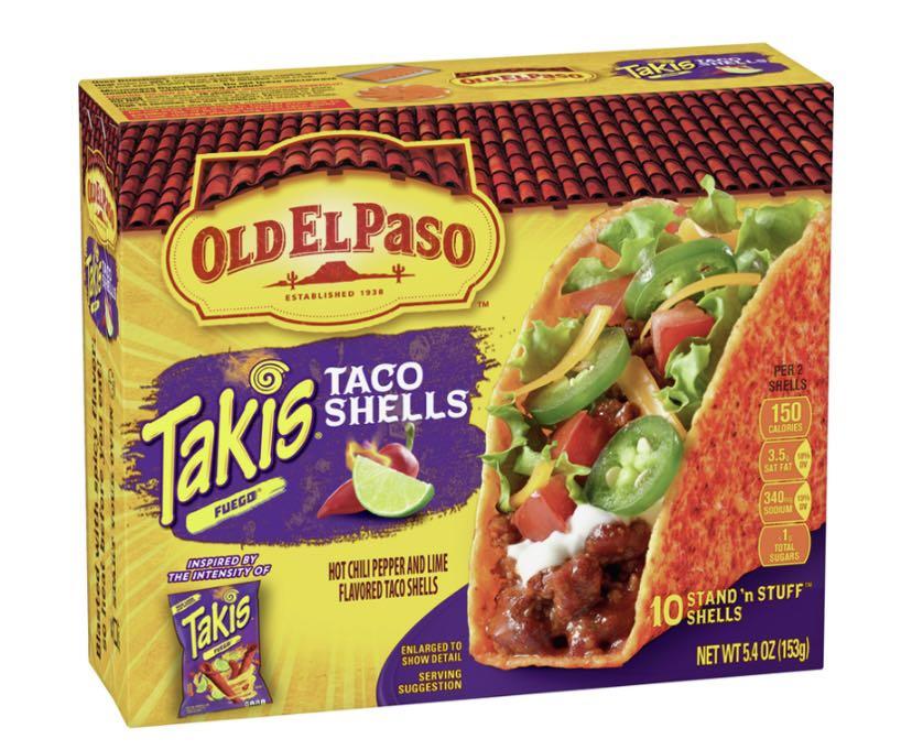Old El Paso Stand 'n Stuff Taco Shells, Takis Fuego Flavor, Gluten Free ...