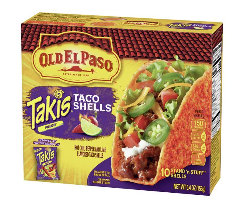 Old El Paso Stand 'n Stuff Taco Shells, Takis Fuego Flavor, Gluten Free ...