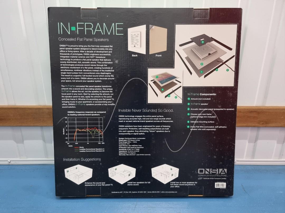 ONSIA In-Frame Invisible Speakers, Audio, Soundbars, Speakers ...