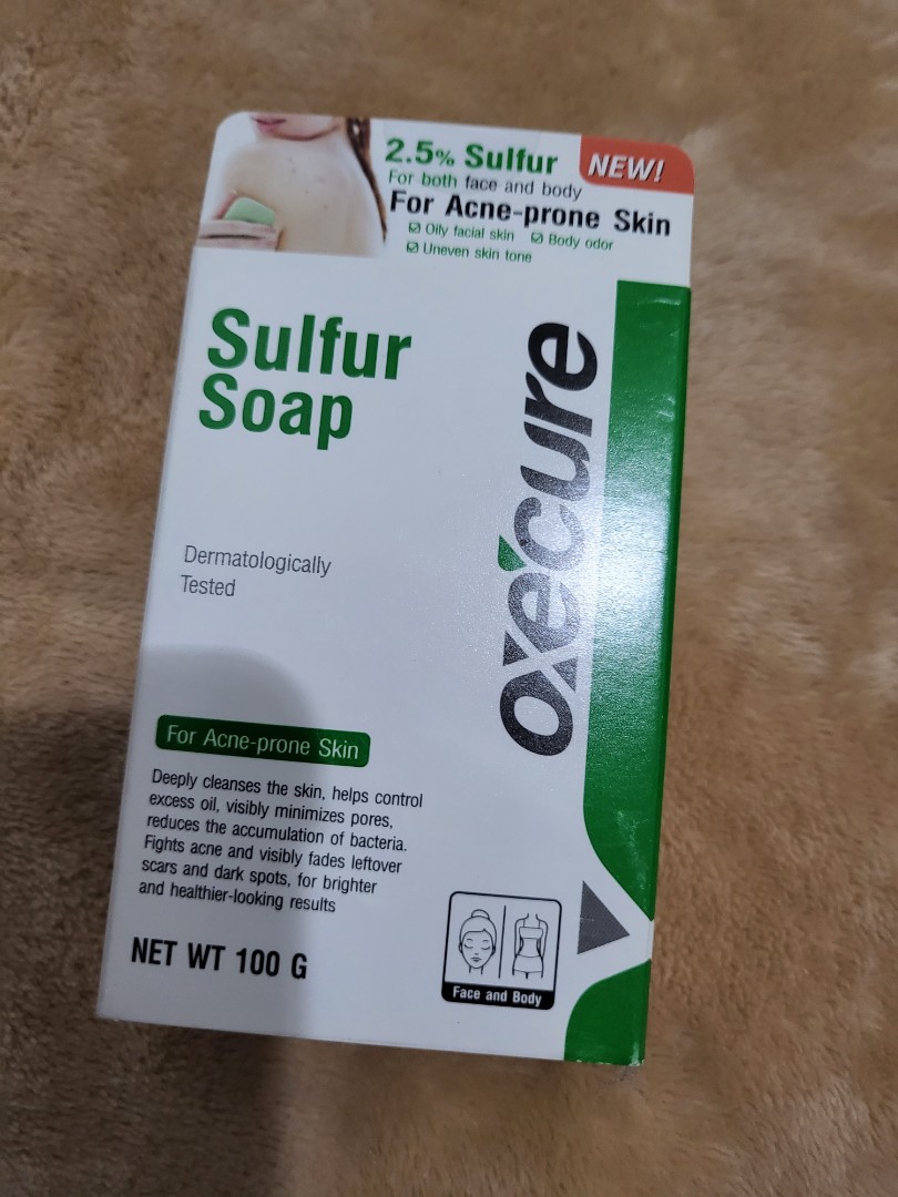 Oxecure Sulfur Soap 100g, Beauty & Personal Care, Face, Face Care on ...