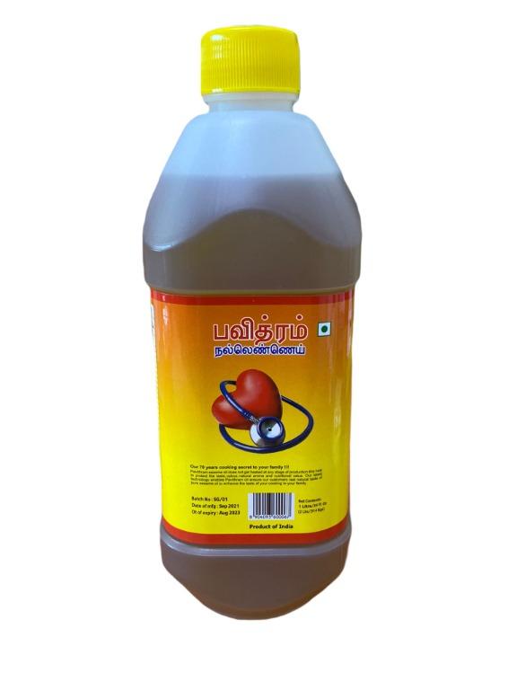 Pavithram Sesame and Gingelly Oil 1 Litre, Food & Drinks, Spice ...