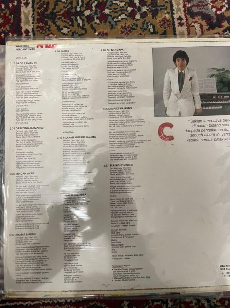 Piring Hitam Wah Idris Percantuman, Hobbies & Toys, Music & Media, CDs ...