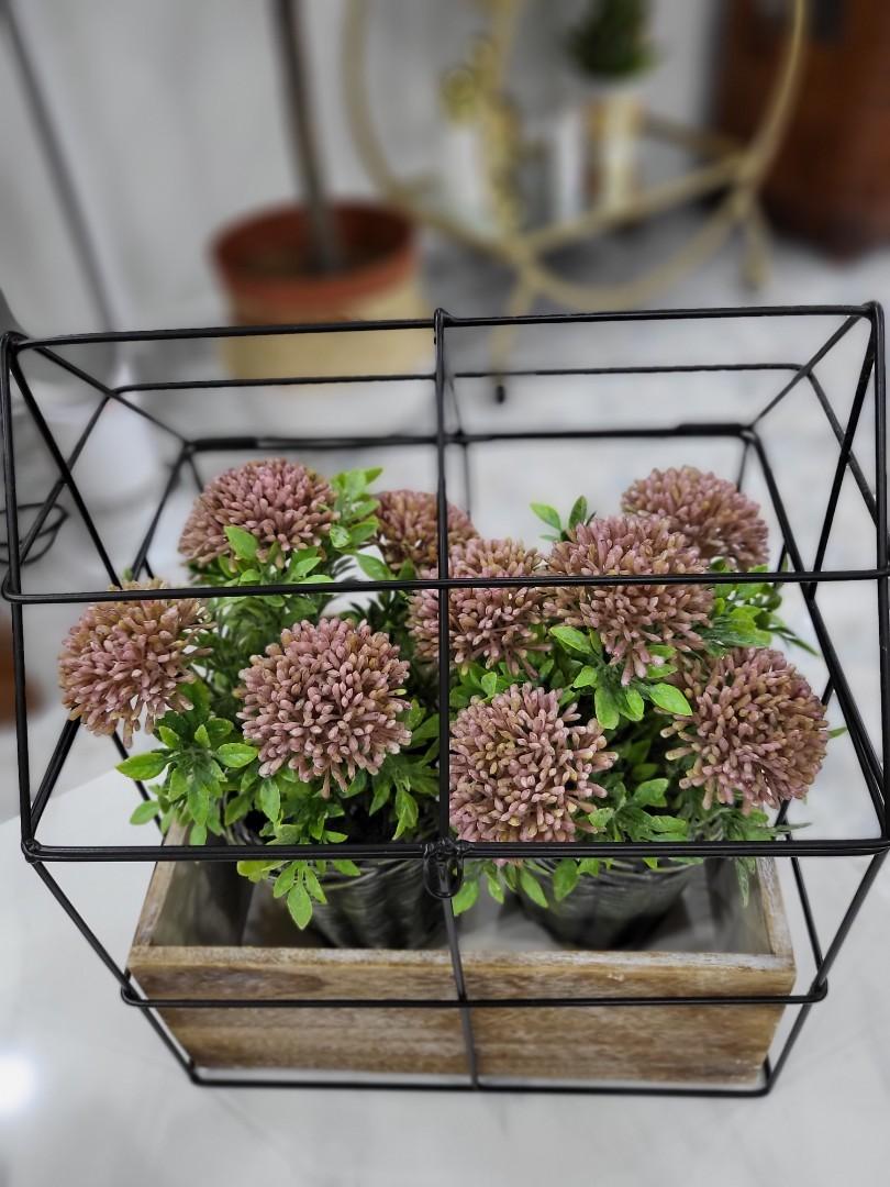 Plant Box with Artificial Plants, Furniture & Home Living, Home Decor ...