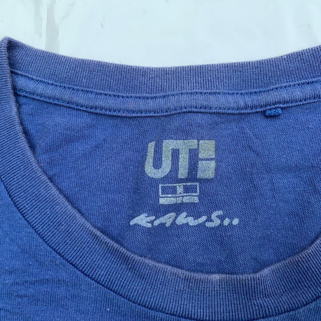 PO KAWS UNIQLO ORIGINAL FAKE GRAPHIC MEDIUM BLUE T SHIRT UNISEX STREET ...