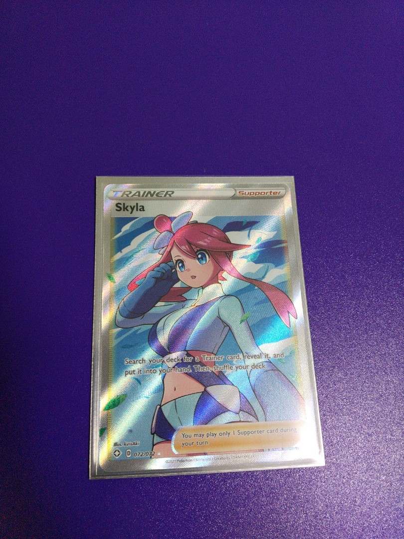 Pokemon TCG Skyla Full Art Trainer Ultra Rare - Shining Fates, Hobbies ...