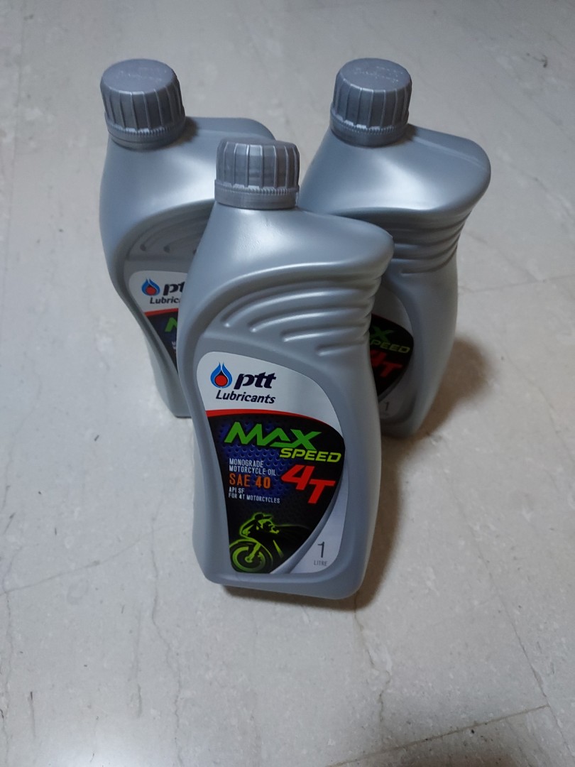 Ptt monograde engine oil SAE40 x3, Motorcycles, Motorcycle Accessories ...