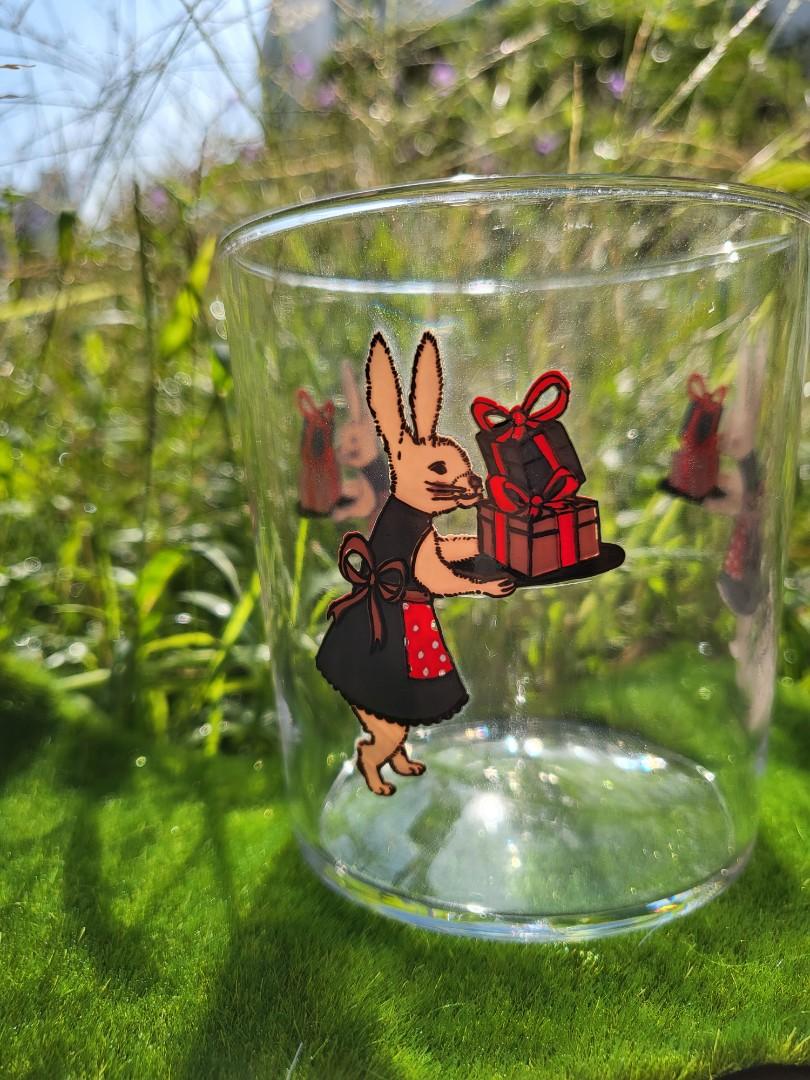 Rabbit / Bunny Ikea glass cup, Furniture & Home Living, Kitchenware ...