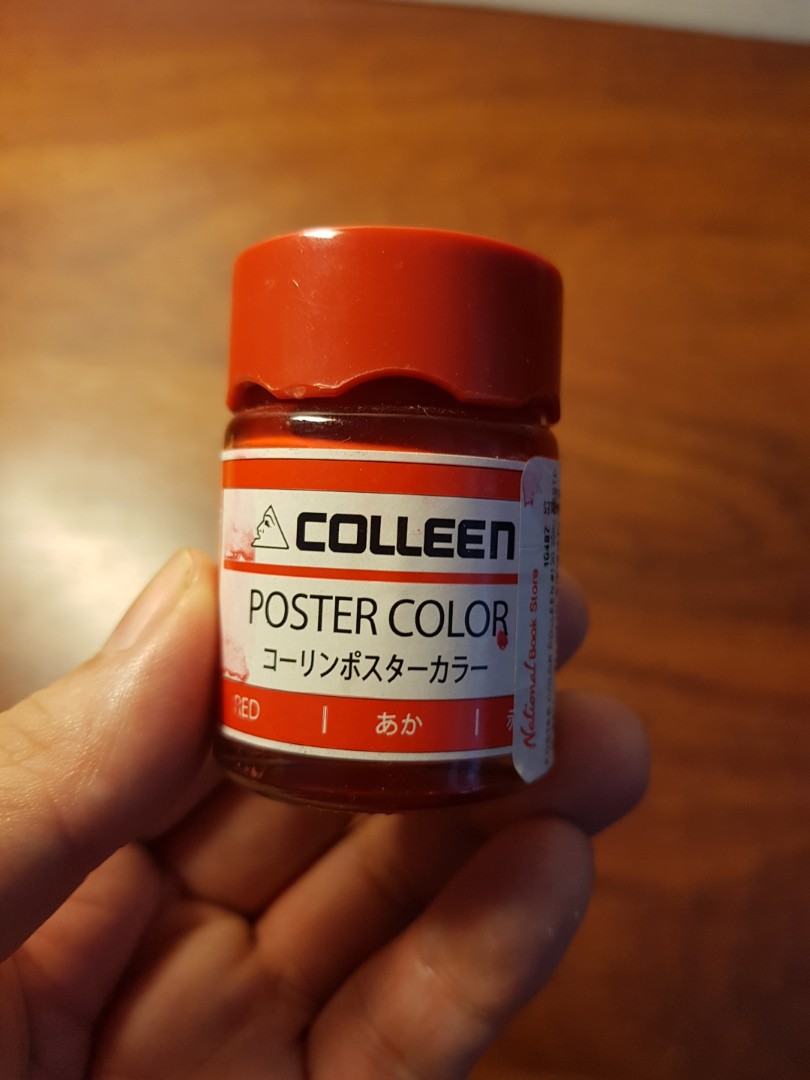 Red poster paint, Hobbies & Toys, Stationary & Craft, Craft Supplies ...