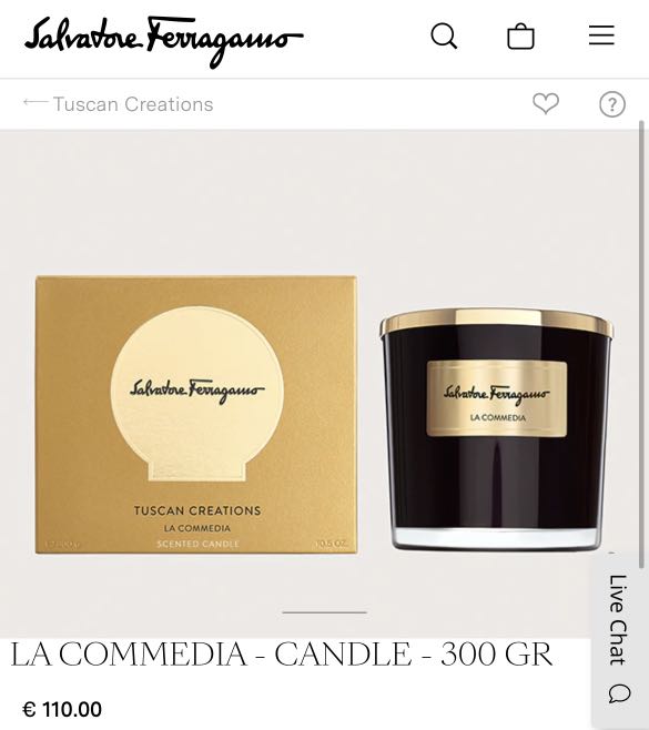Salvatore ferregamo candle, Furniture & Home Living, Home Fragrance on ...