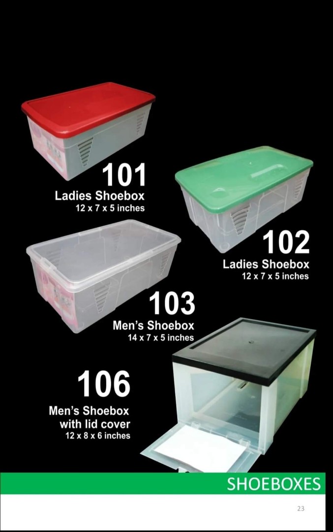 Shoe box, Furniture & Home Living, Home Improvement & Organization ...