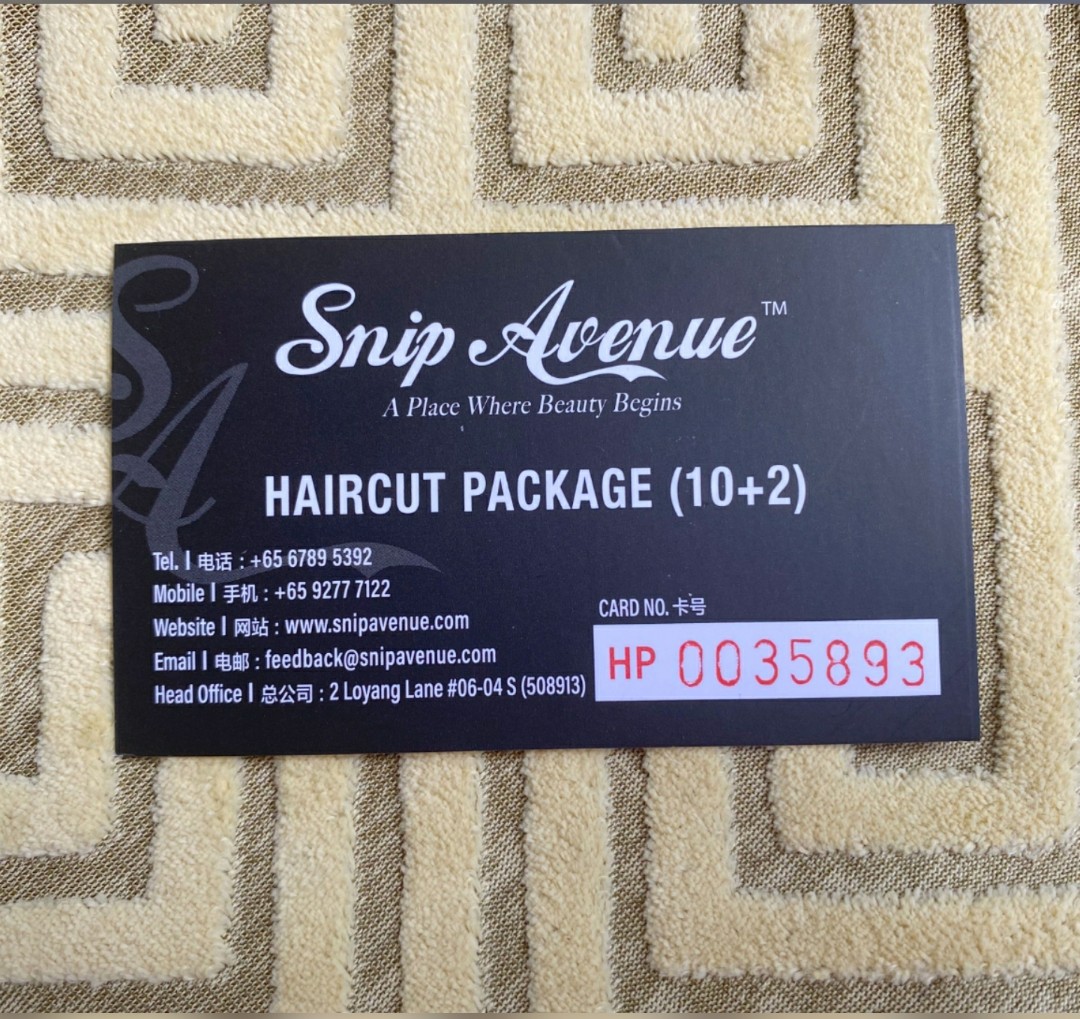 Snip Avenue Haircut Voucher, Beauty & Personal Care, Hair on Carousell