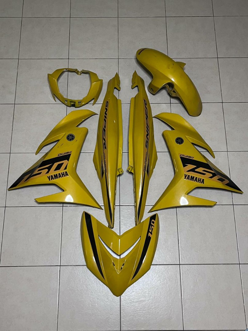 Sniper V2 Exciter yellow set, Motorcycles, Motorcycle Accessories on ...