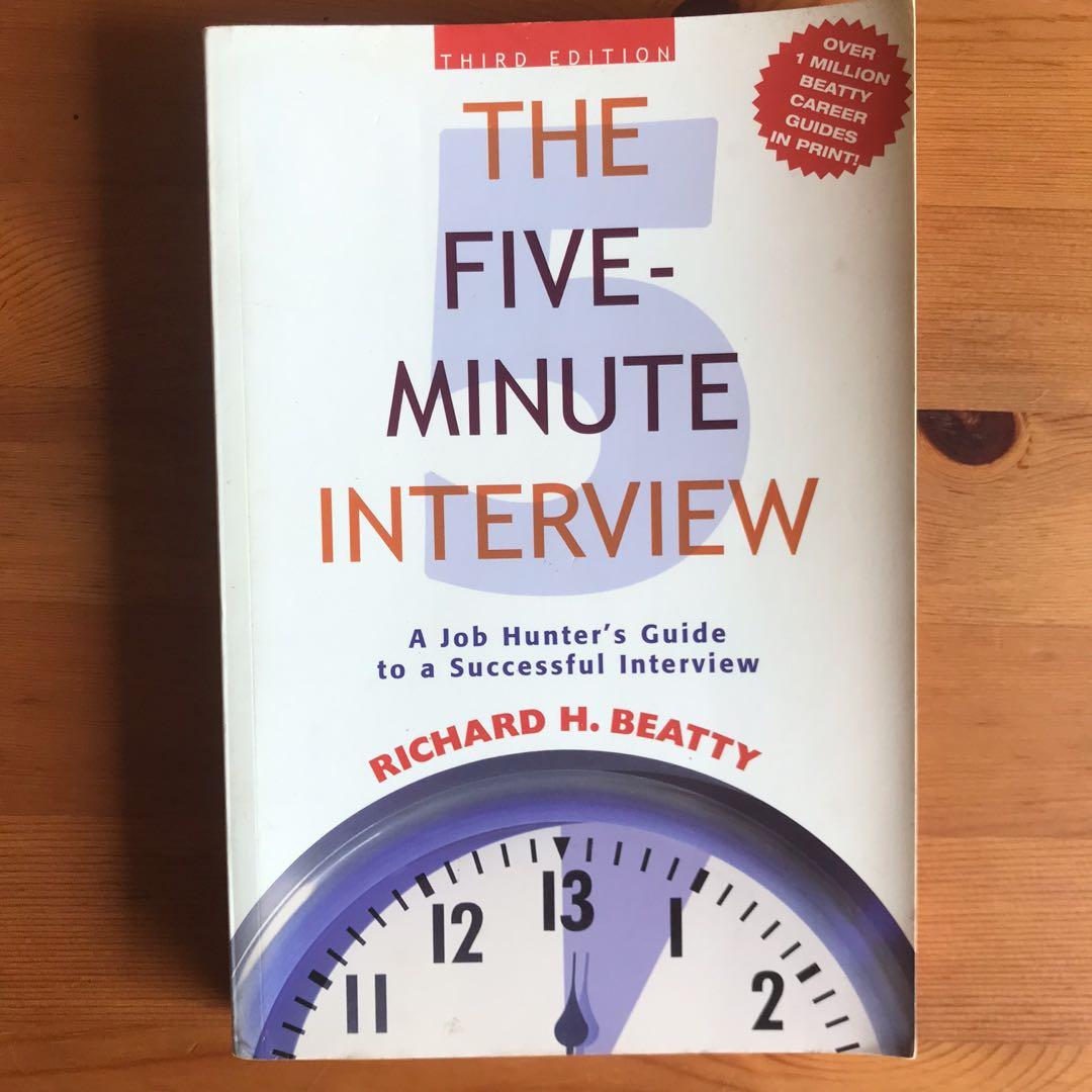 面試的頭五分鐘The five minute interview, 興趣及遊戲, 書本 & 文具, 教科書 on Carousell