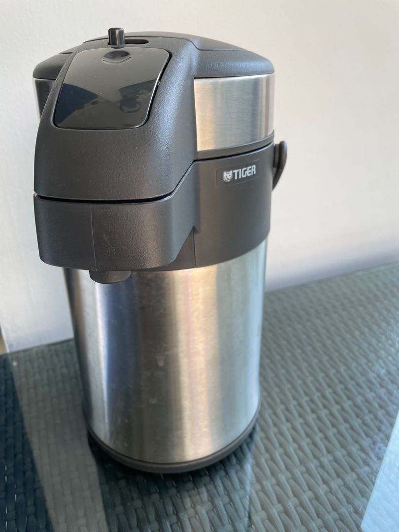 Tiger stainless steel airpot pump 3L, TV & Home Appliances, Kitchen ...