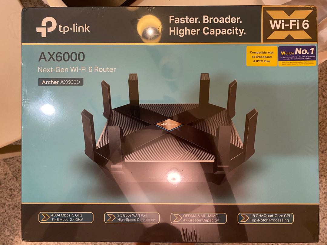 TP-Link Archer AX6000 Next-Gen Wifi 6 Router, Computers & Tech, Parts ...