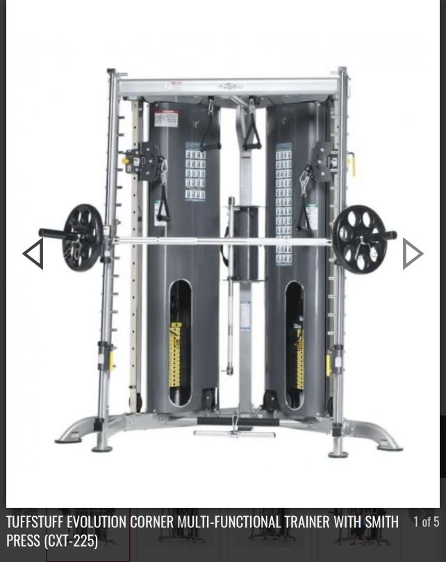 TUFFSTUFF EVOLUTION CORNER MULTI-FUNCTIONAL TRAINER WITH SMITH PRESS ...